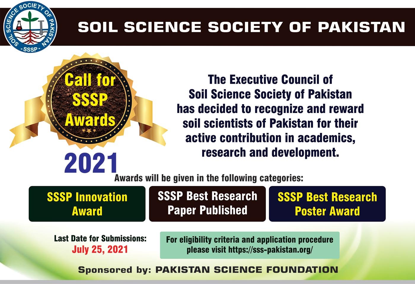 Virtual Poster Competition 2021 – Soil Science Society of Pakistan